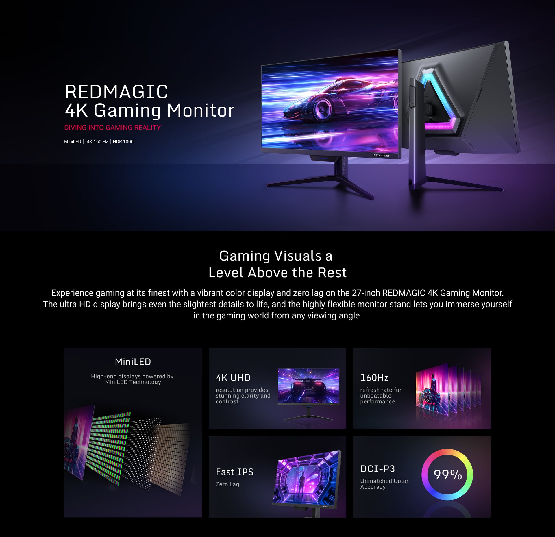 REDMAGIC 4K Gaming Monitor - REDMAGIC (Global)